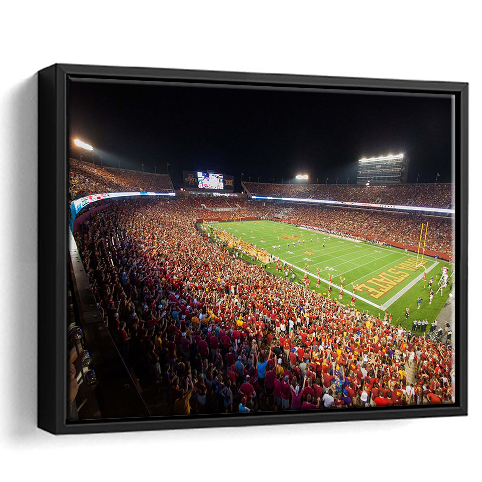 Iowa State Cyclones Stadium Framed Canvas Prints Stadium Jack Trice St ...