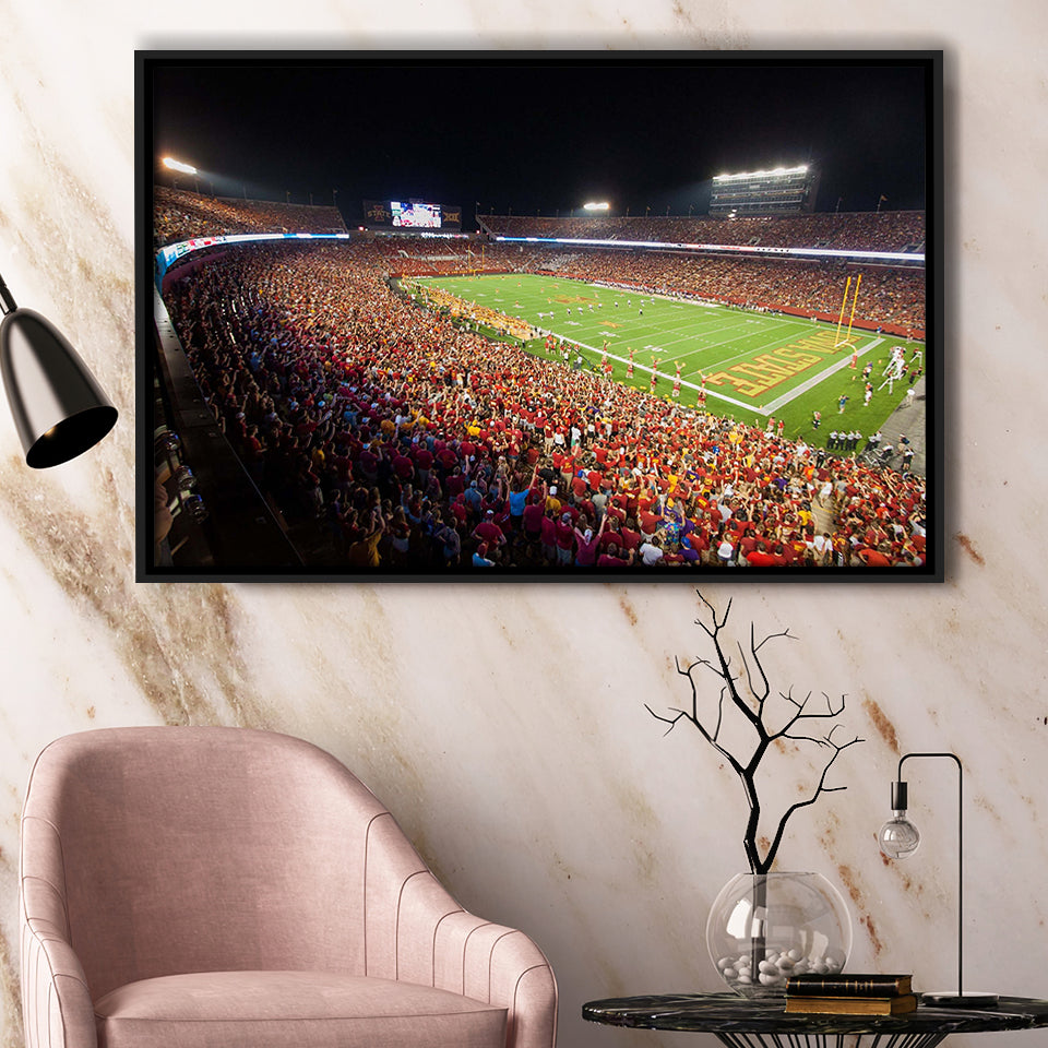 Iowa State Cyclones Stadium Framed Canvas Prints Stadium Jack Trice St ...