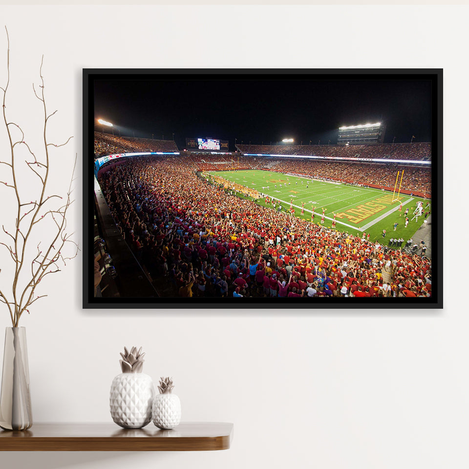 Iowa State Cyclones Stadium Framed Canvas Prints Stadium Jack Trice St ...