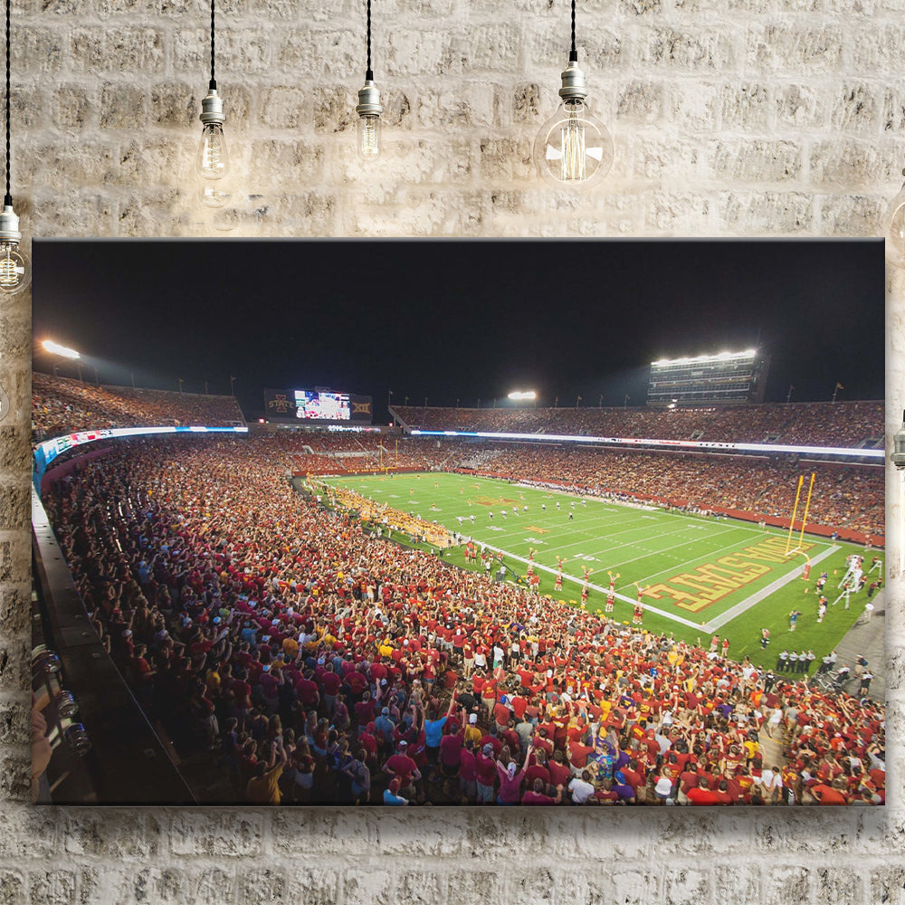 Iowa State Cyclones Stadium Canvas Prints Stadium Jack Trice Stadium W ...