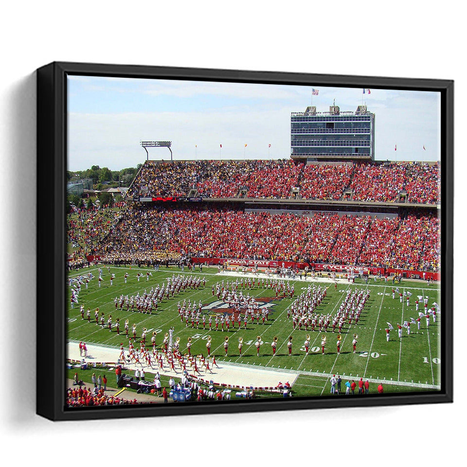 Iowa State Cyclones Stadium Framed Canvas Prints Jack Trice Stadium Wa ...