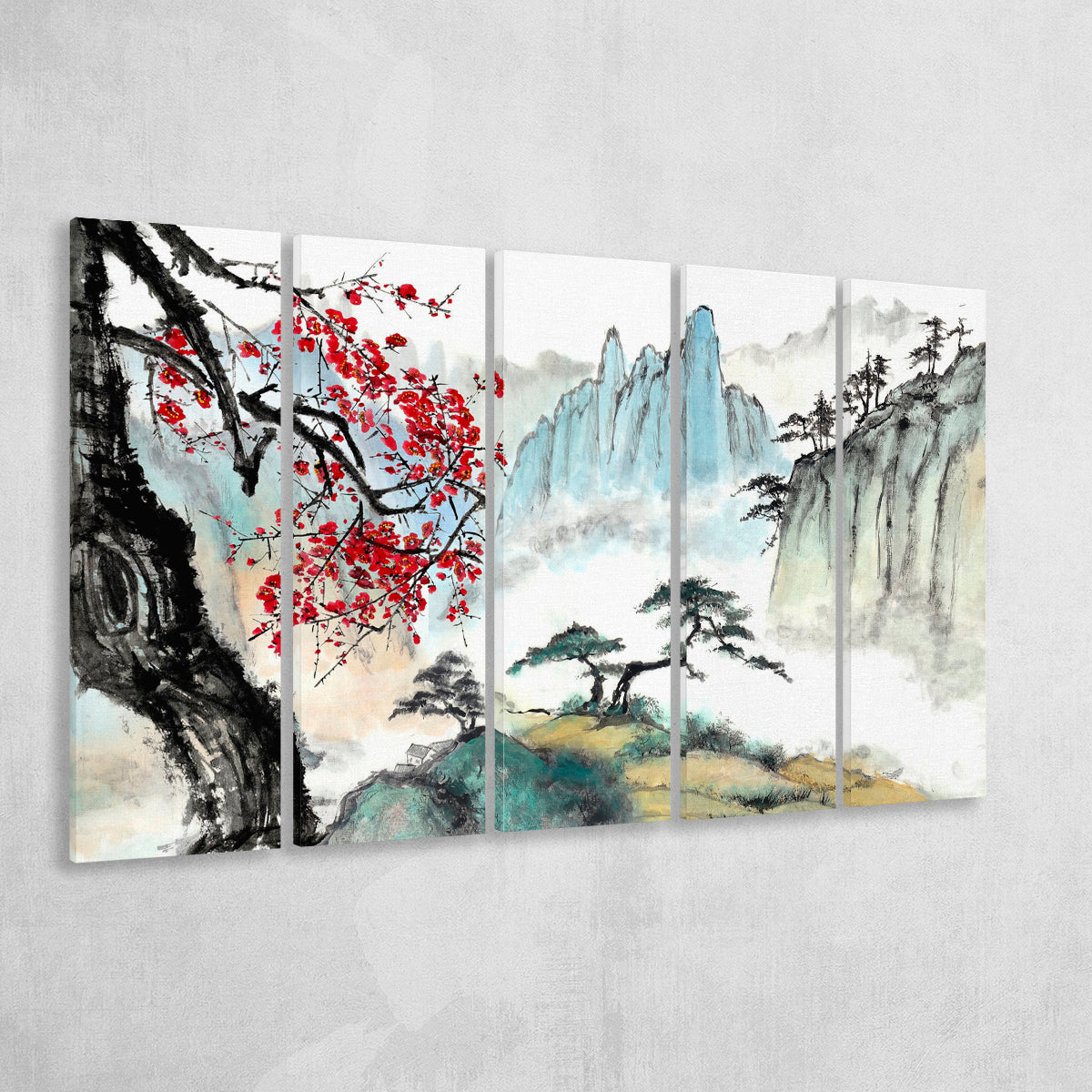 Japanese Canvas Large Japanese Extra Large Canvas Prints Multi Panels ...