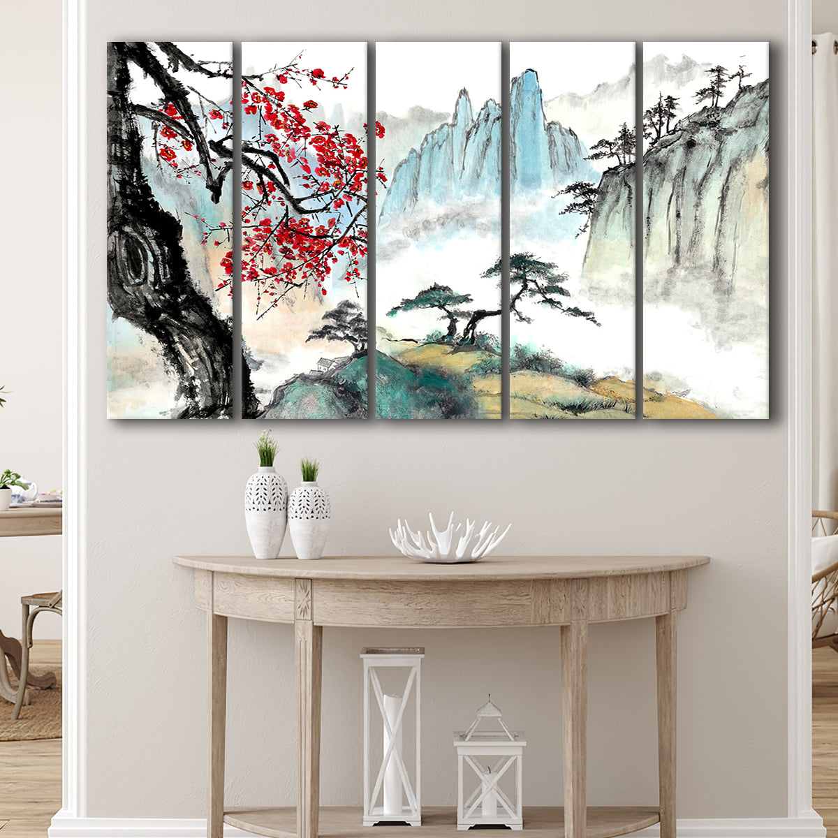Japanese Canvas Large Japanese Extra Large Canvas Prints Multi Panels ...