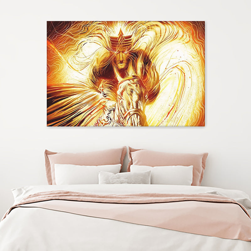 Jesus Fire Revelation Of John Canvas Wall Art - Canvas Prints, Prints ...