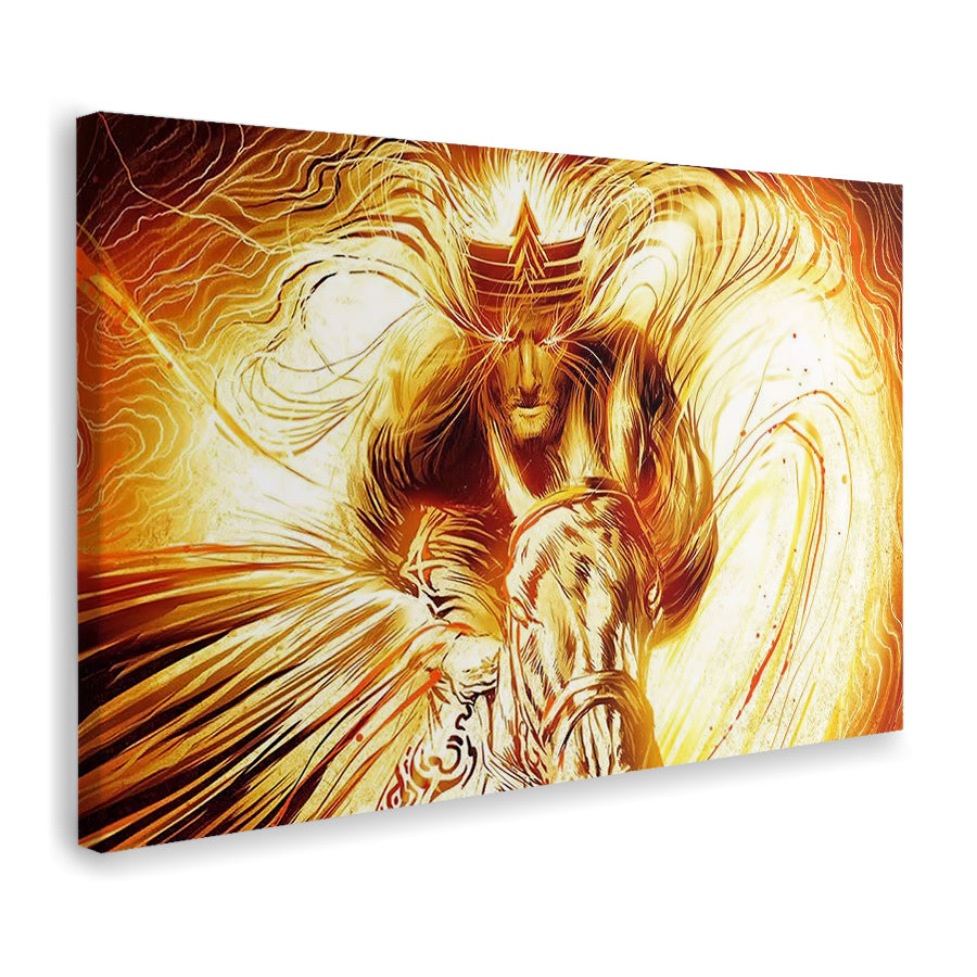 Jesus Fire Revelation Of John Canvas Wall Art - Canvas Prints, Prints ...