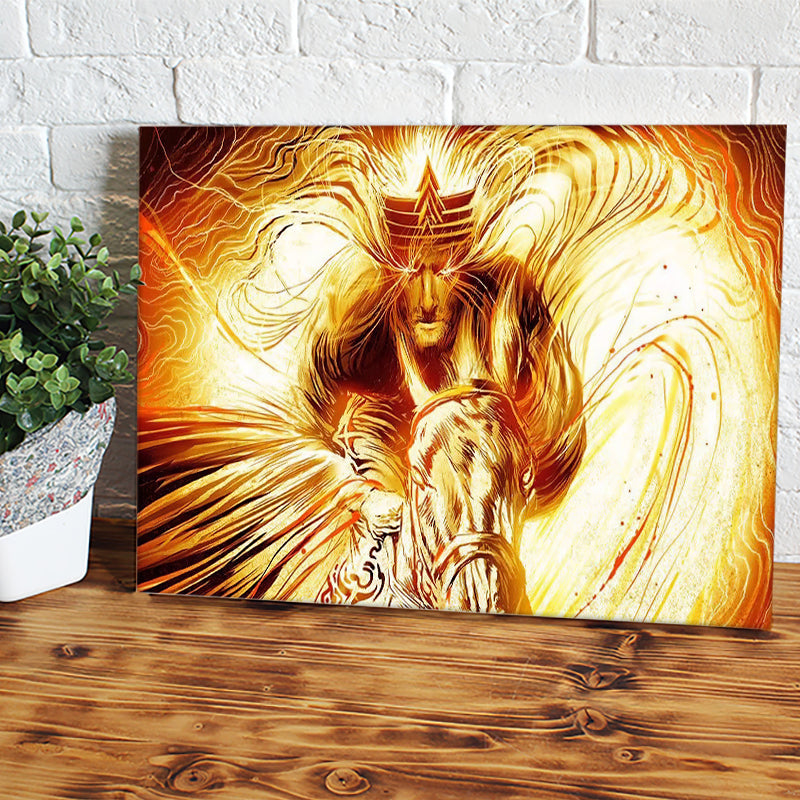 Jesus Fire Revelation Of John Canvas Wall Art - Canvas Prints, Prints ...