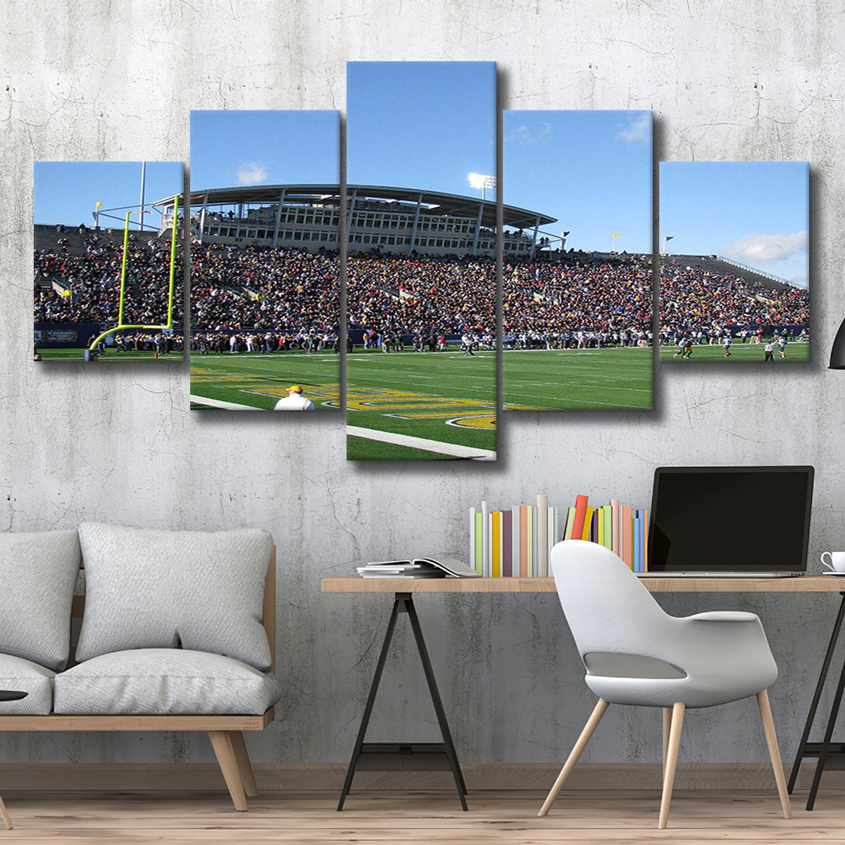 Kent State Golden Flashes Wall Art Dix Stadium,Multi Panels,Sport Stad ...