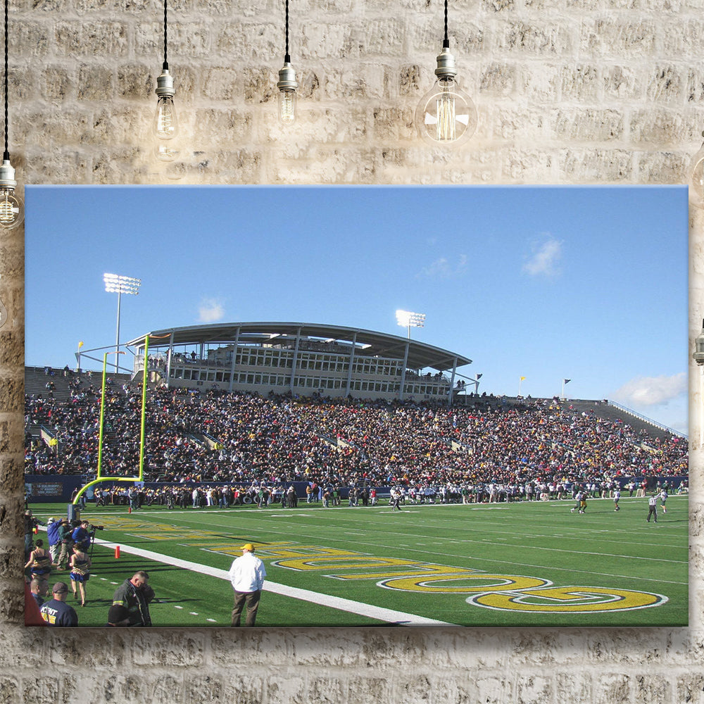 Kent State Golden Flashes Wall Art Dix Stadium,Sport Stadium Art Print ...