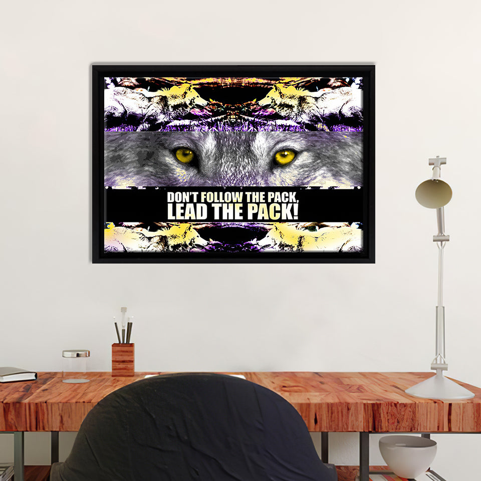 Lead The Pack - Motivation Canvas, Canvas Wall Art, Framed Canvas, Can ...