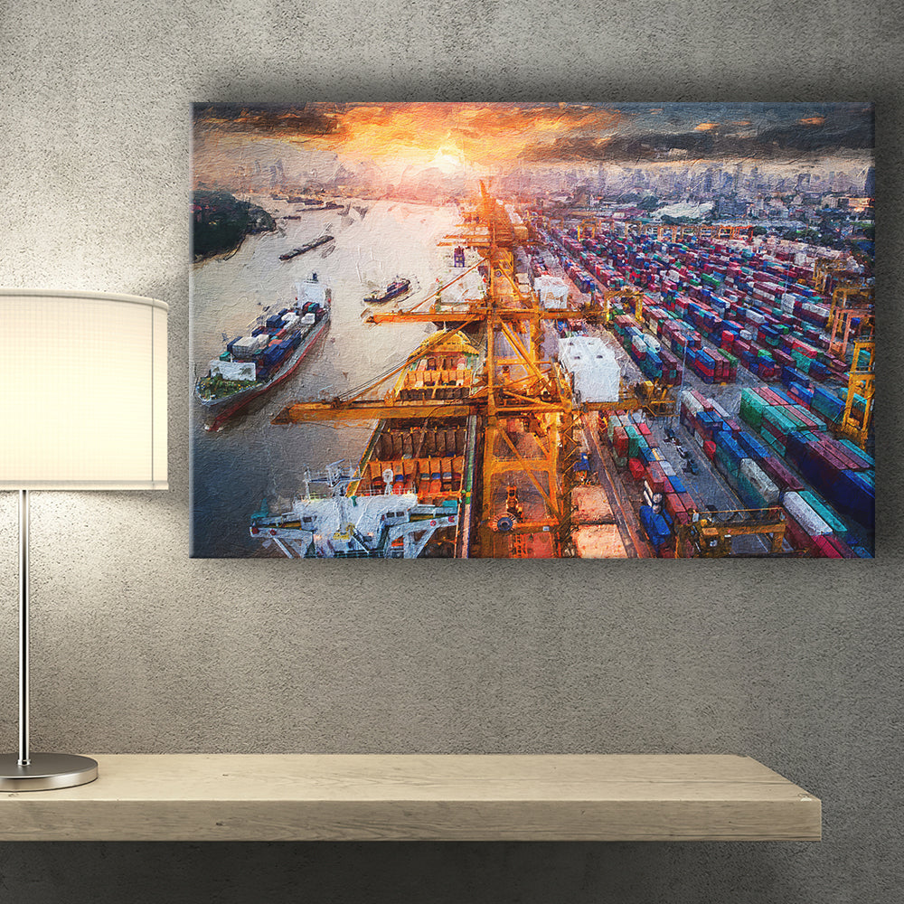 Logistics and Transportation Canvas Prints Wall Art Decor - Painting C ...