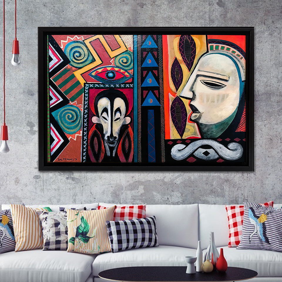 Lois Mailou Jones Dream Of Nigeria By Lois Mailou Jones Framed Canvas ...