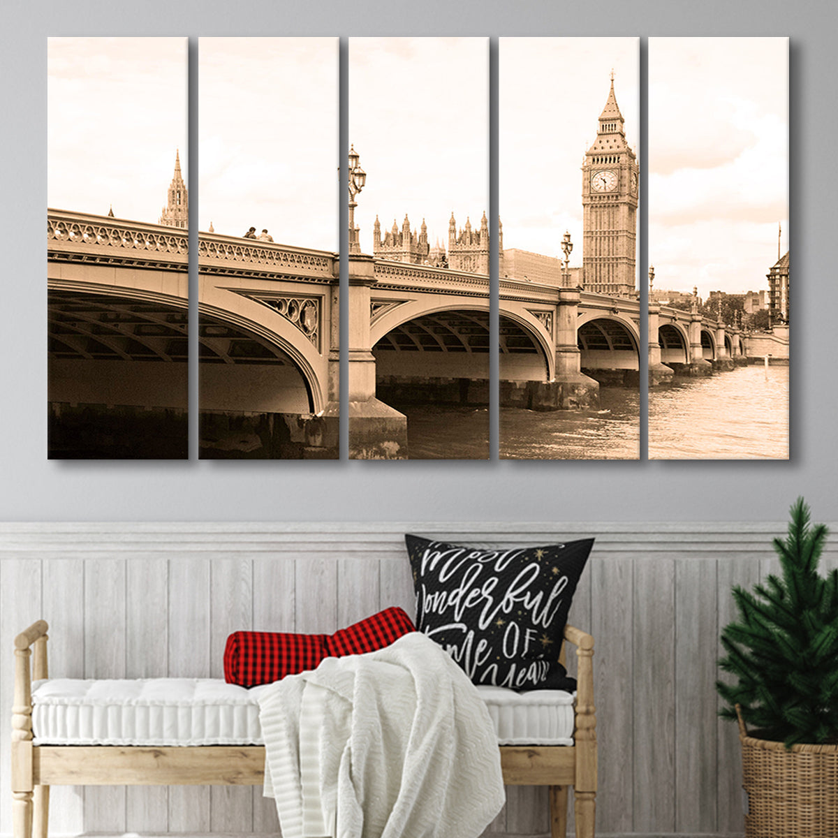 London Bridge London Cityscape Art Extra Large Canvas Prints Multi Pan ...