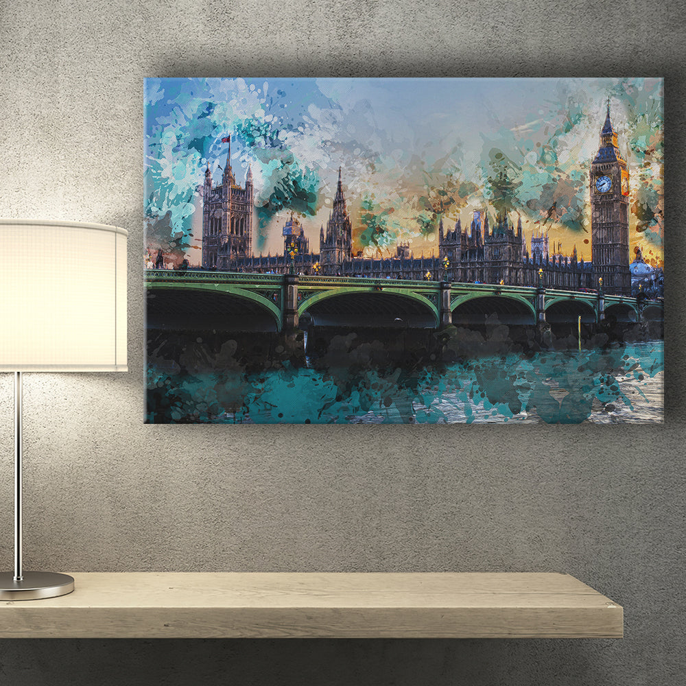 London Canvas Prints Wall Art Decor - Painting Canvas, Art Print, Home – UnixCanvas