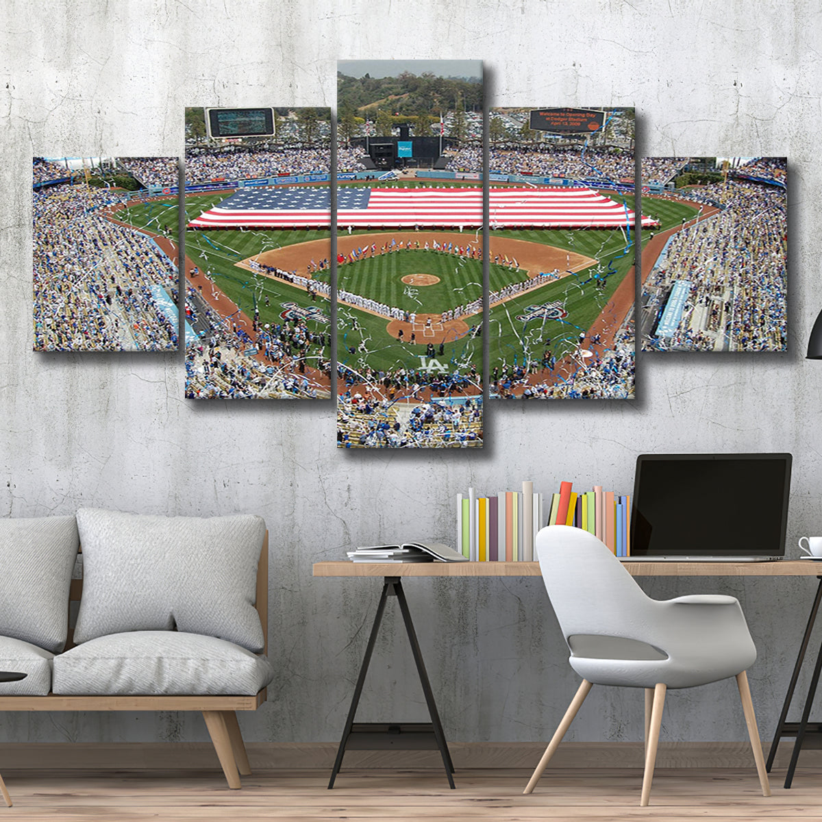 Los Angeles Dodgers Stadium Wall Art Dodger Stadium Canvas Prints,Mult ...