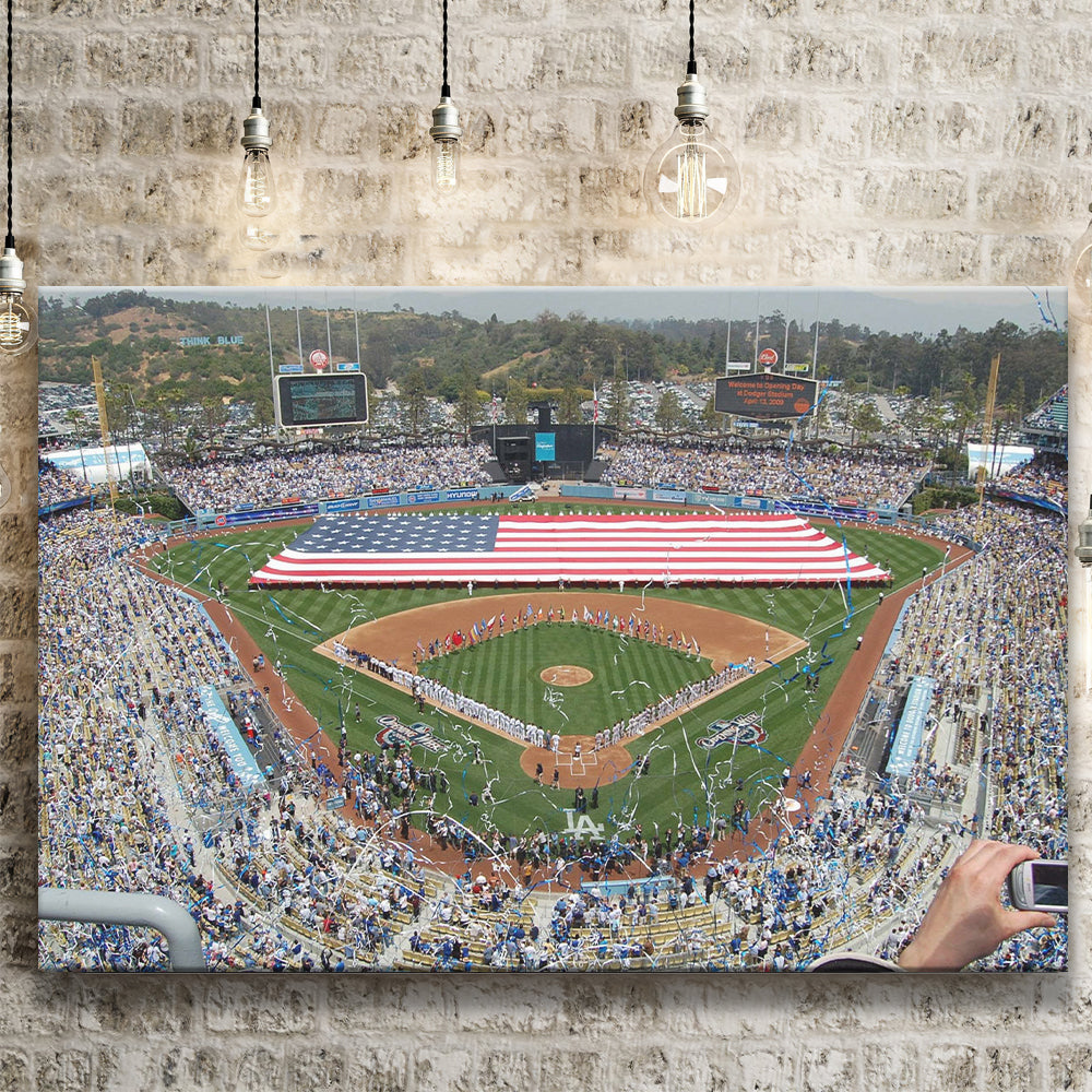 Los Angeles Dodgers Stadium Wall Art Dodger Stadium Canvas Prints,Spor ...