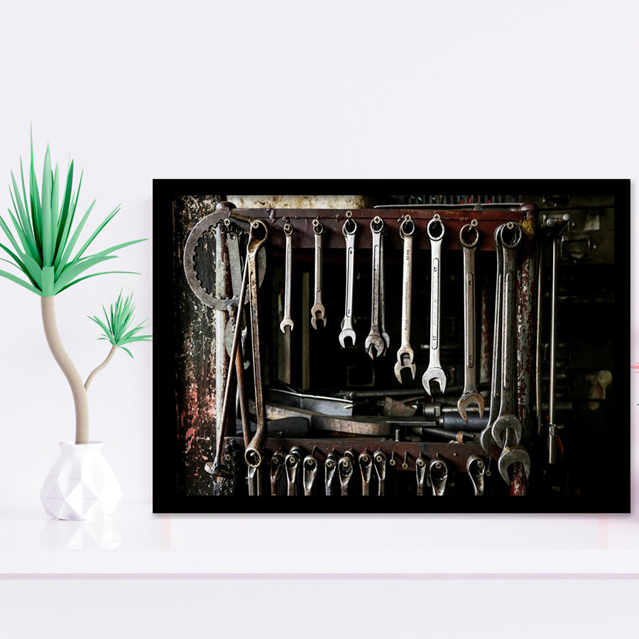 Mechanic Tools Framed Art Prints Wall Decor - Painting Prints, Framed ...