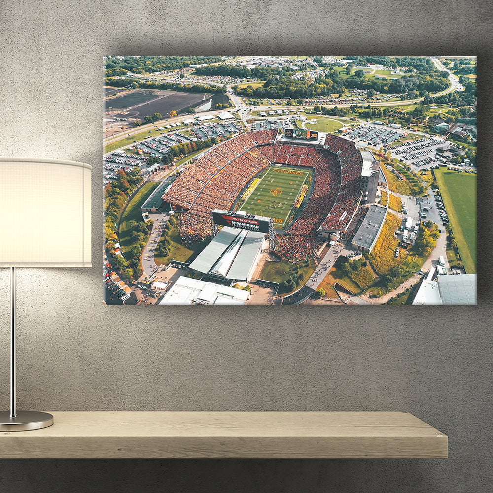 Midamerican Energy Field Stadium Canvas Prints Jack Trice Stadium Wall ...