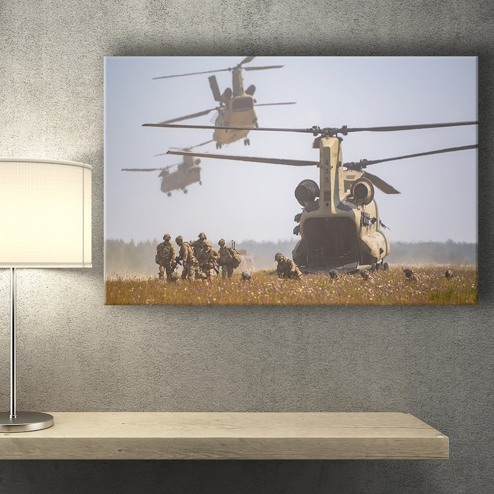 Military Freeze Canvas Prints Wall Art - Painting Canvas, Home Wall De ...