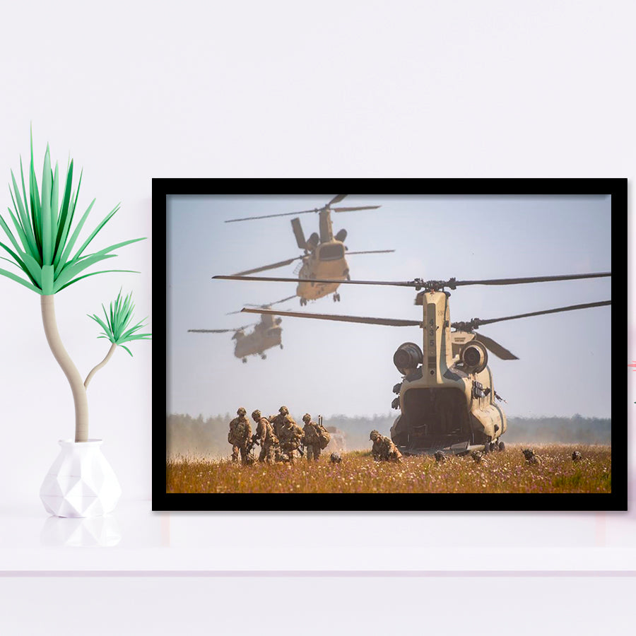 Military Freeze Framed Art Prints Wall Decor - Painting Art, Wall Deco ...