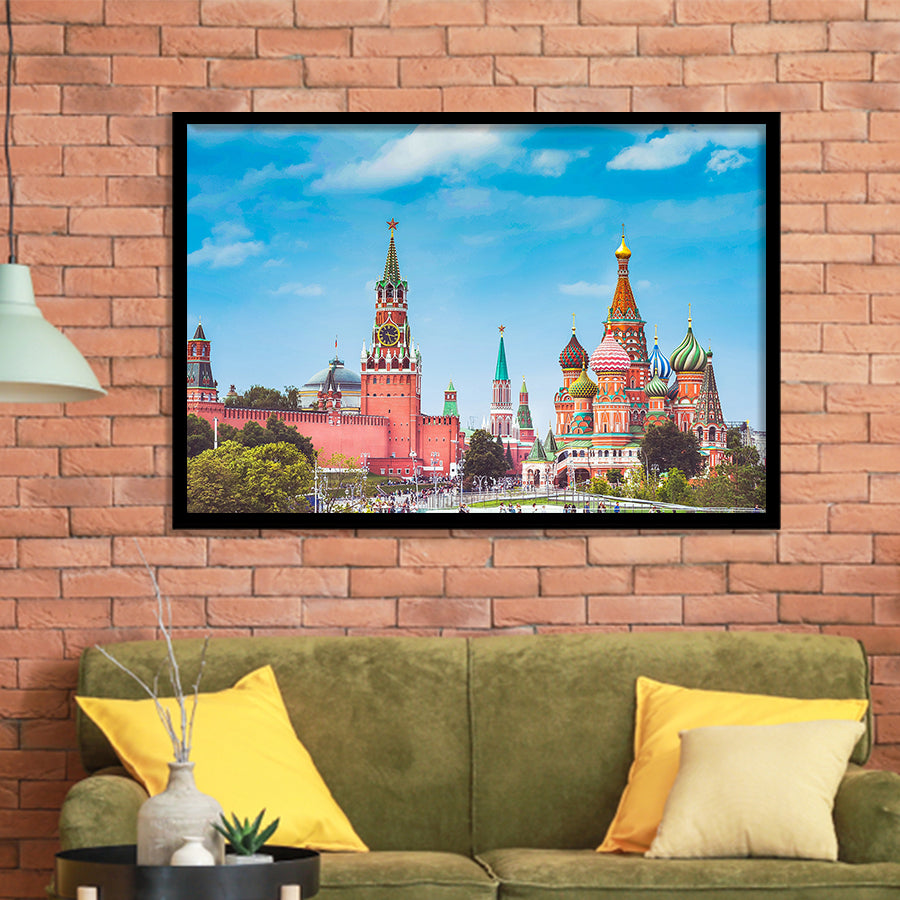 Moscow Skyline, Moscow Framed Art Prints Wall Art Decor,Black Frame, R ...
