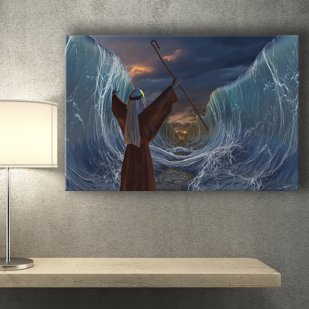Moses Exodus Route Crossing the red sea Canvas Prints Wall Art - Paint ...
