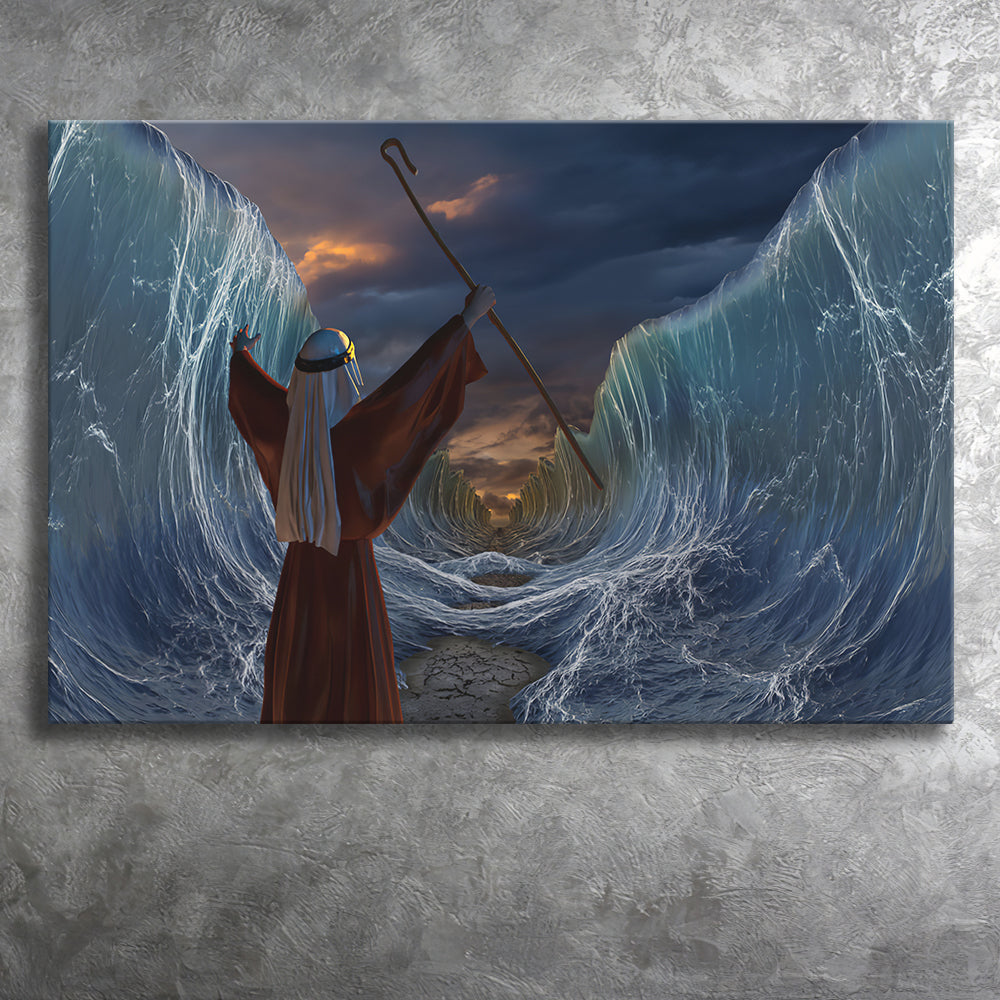 Moses Exodus Route Crossing the red sea Canvas Prints Wall Art - Paint ...