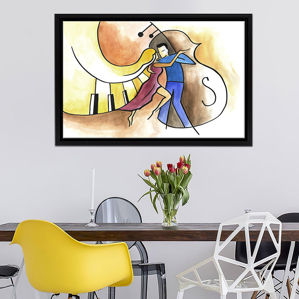 dancing couple wall art