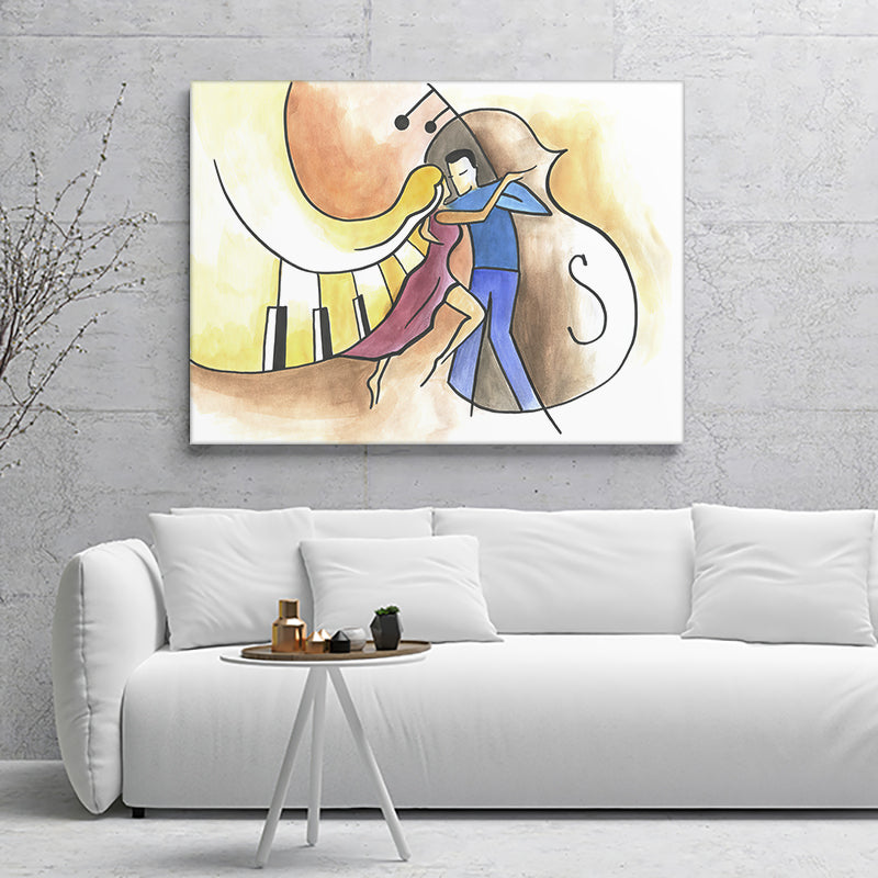 dancing couple wall art