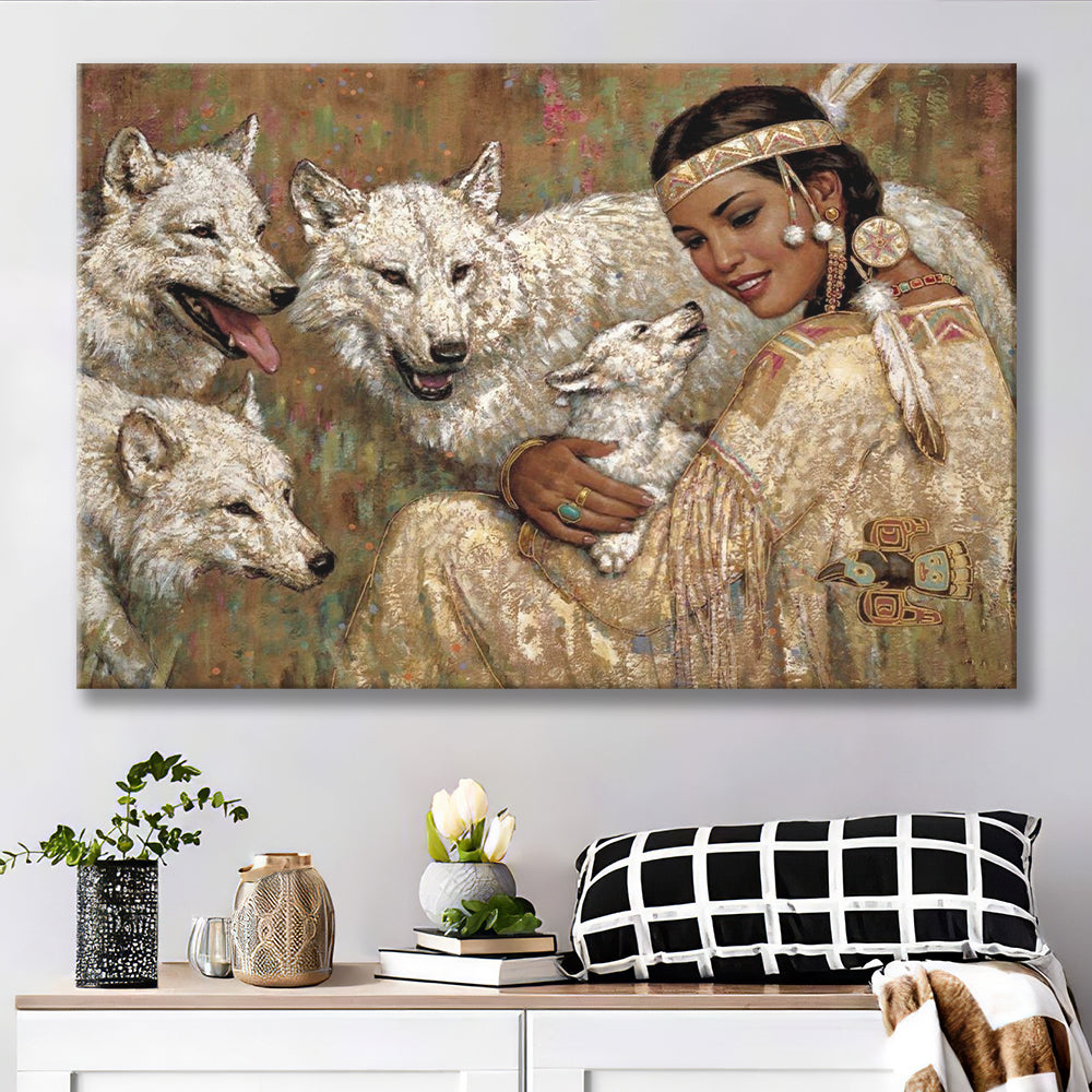 native american wolf artwork
