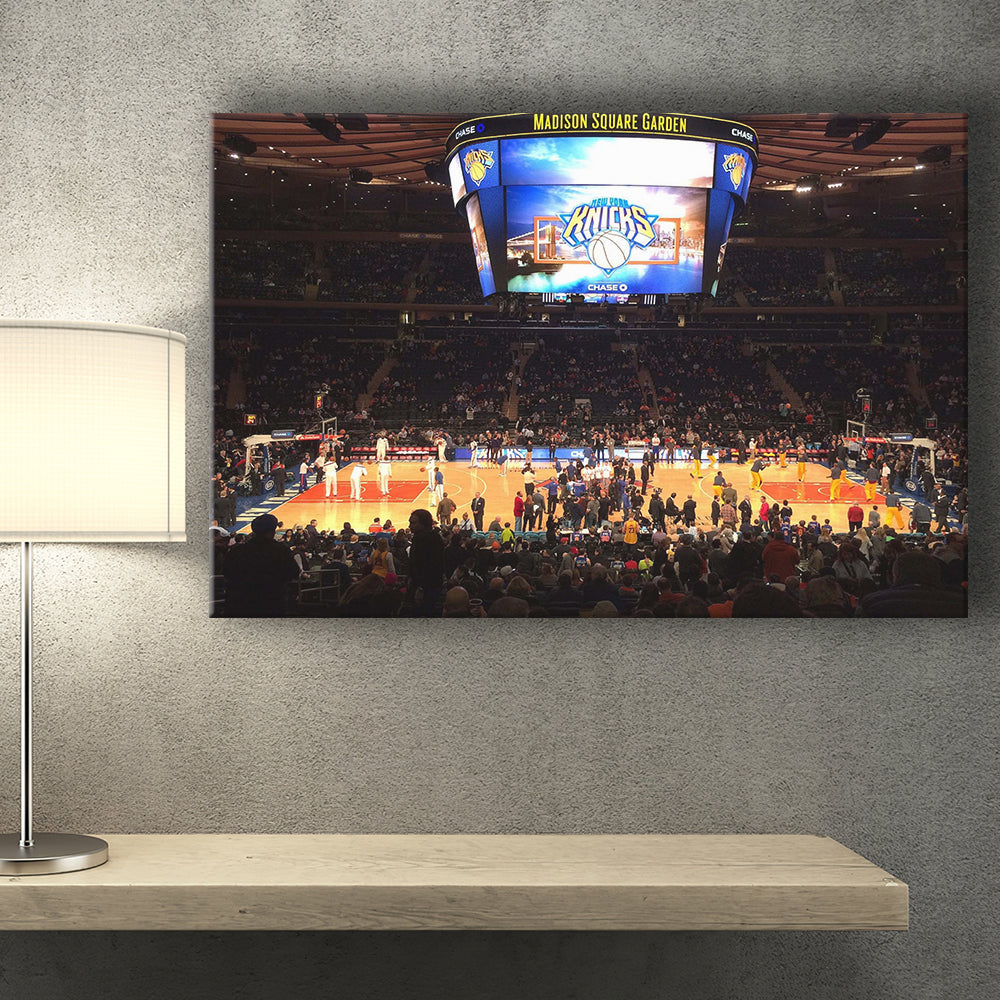 New York Knicks Stadium Canvas Prints Madison Square Garden Wall,Sport ...