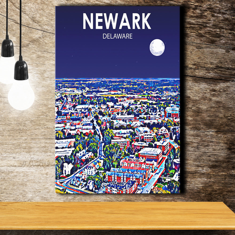 Newark Art V1 ,City Art Print, Large Canvas, Canvas Print Wall Art Hom ...