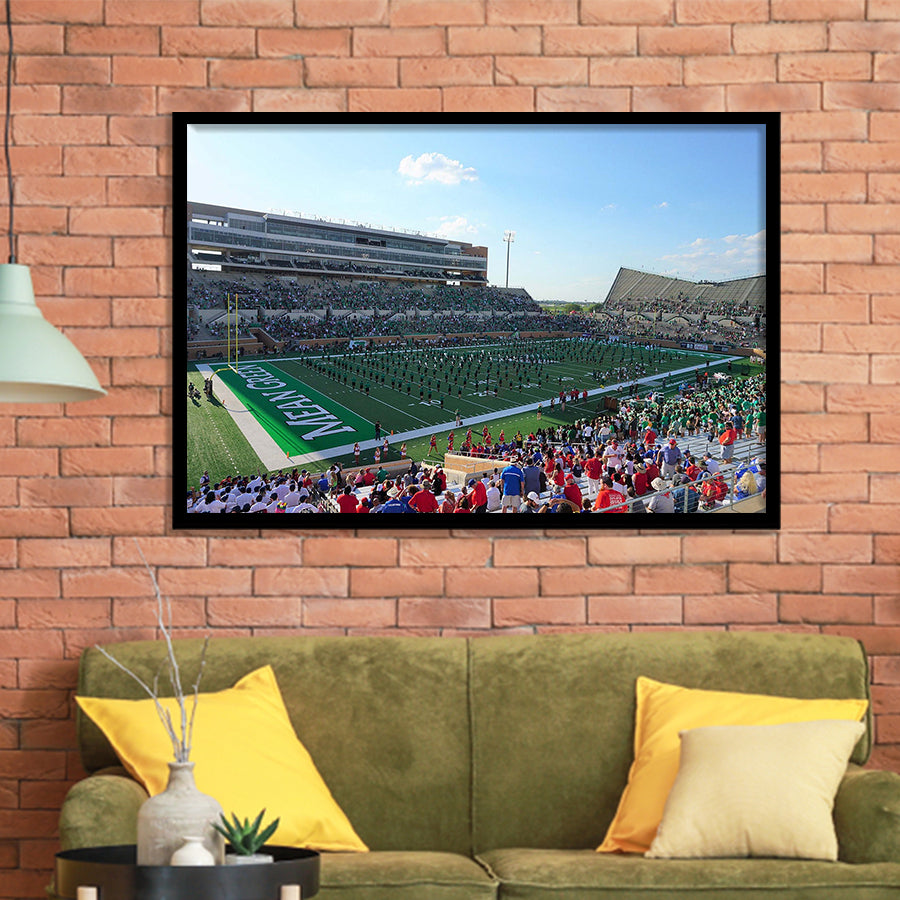 North Texas Mean Green Wall Art Apogee Stadium,Sport Stadium Art Print – UnixCanvas