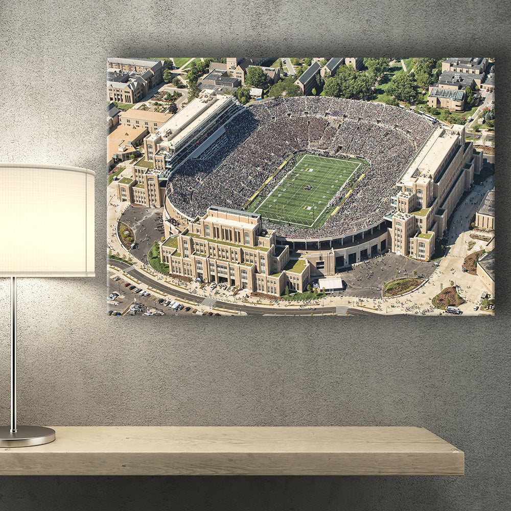 Notre Dame Football Stadium, Stadium Canvas, Sport Art, Gift for him ...