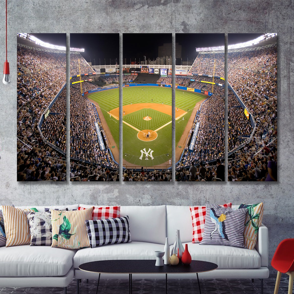 Old Mlb Baseball Stadiums 5 Pieces Canvas Prints Wall Art Decor - Pain ...