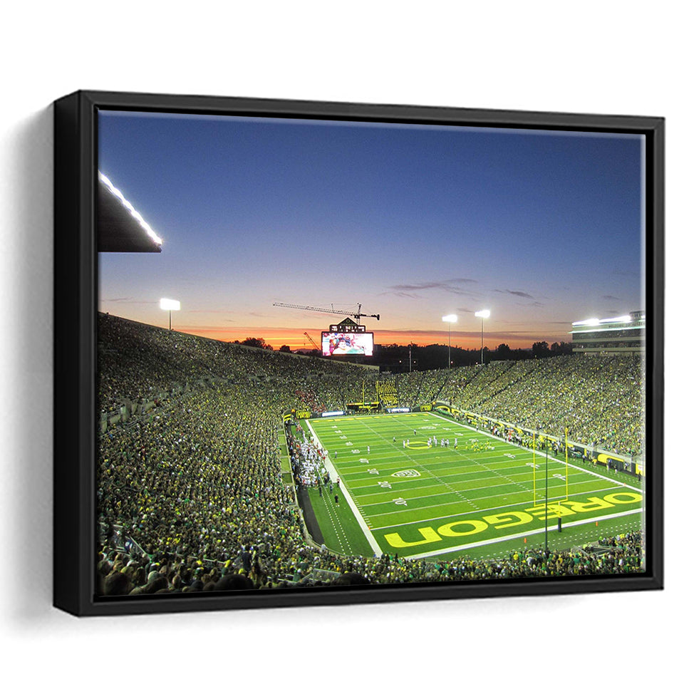 Oregon Ducks Stadium Framed Canvas Prints Autzen Stadium Wall Art Amer ...
