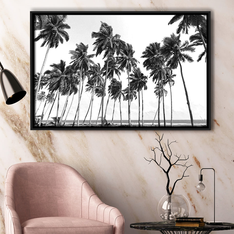 Palm Trees Framed Canvas Prints Wall Art Decor - Painting Canvas, Art ...