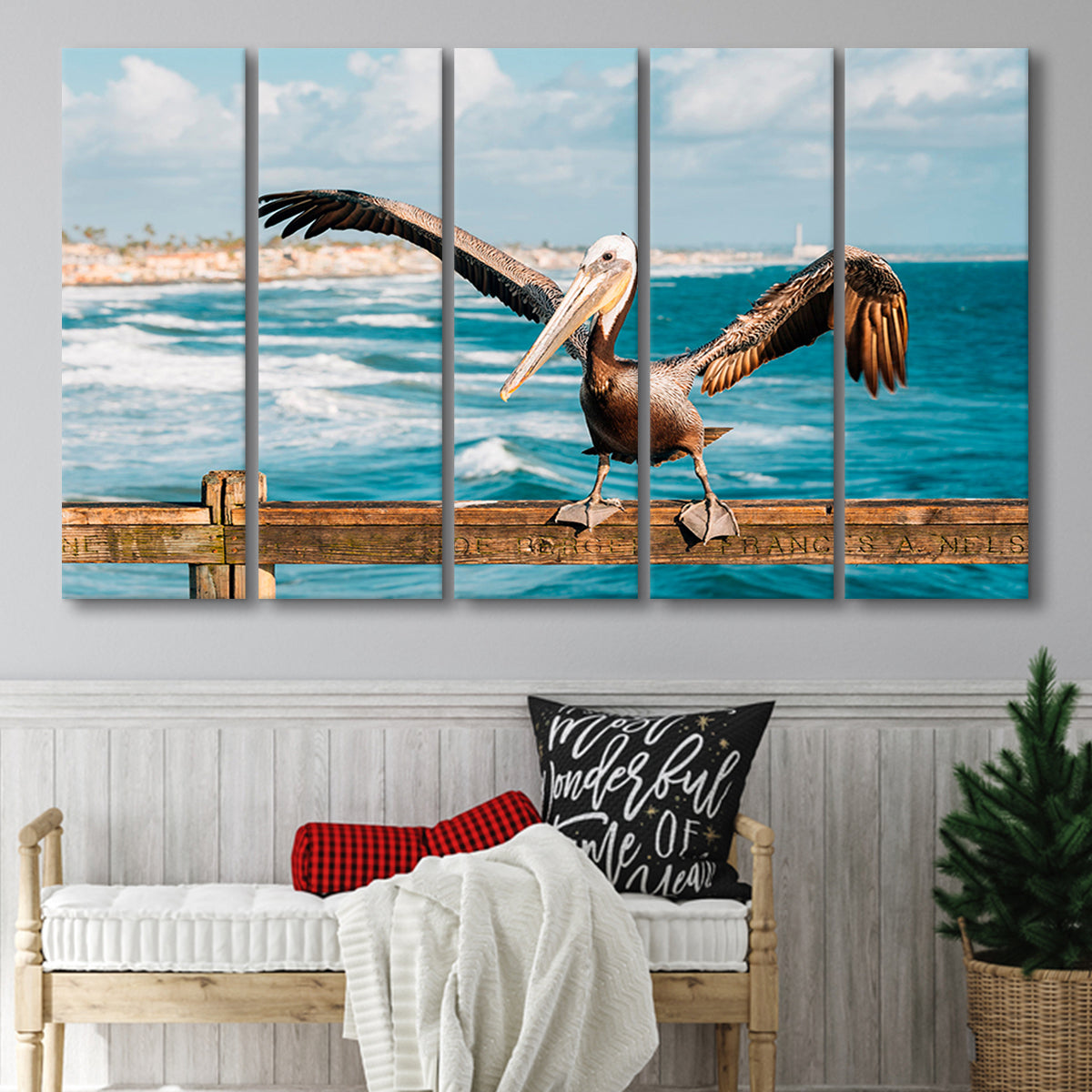 Pelican Wall Art 5 Piece B Canvas Prints Wall Art, Multi Panels,Large ...