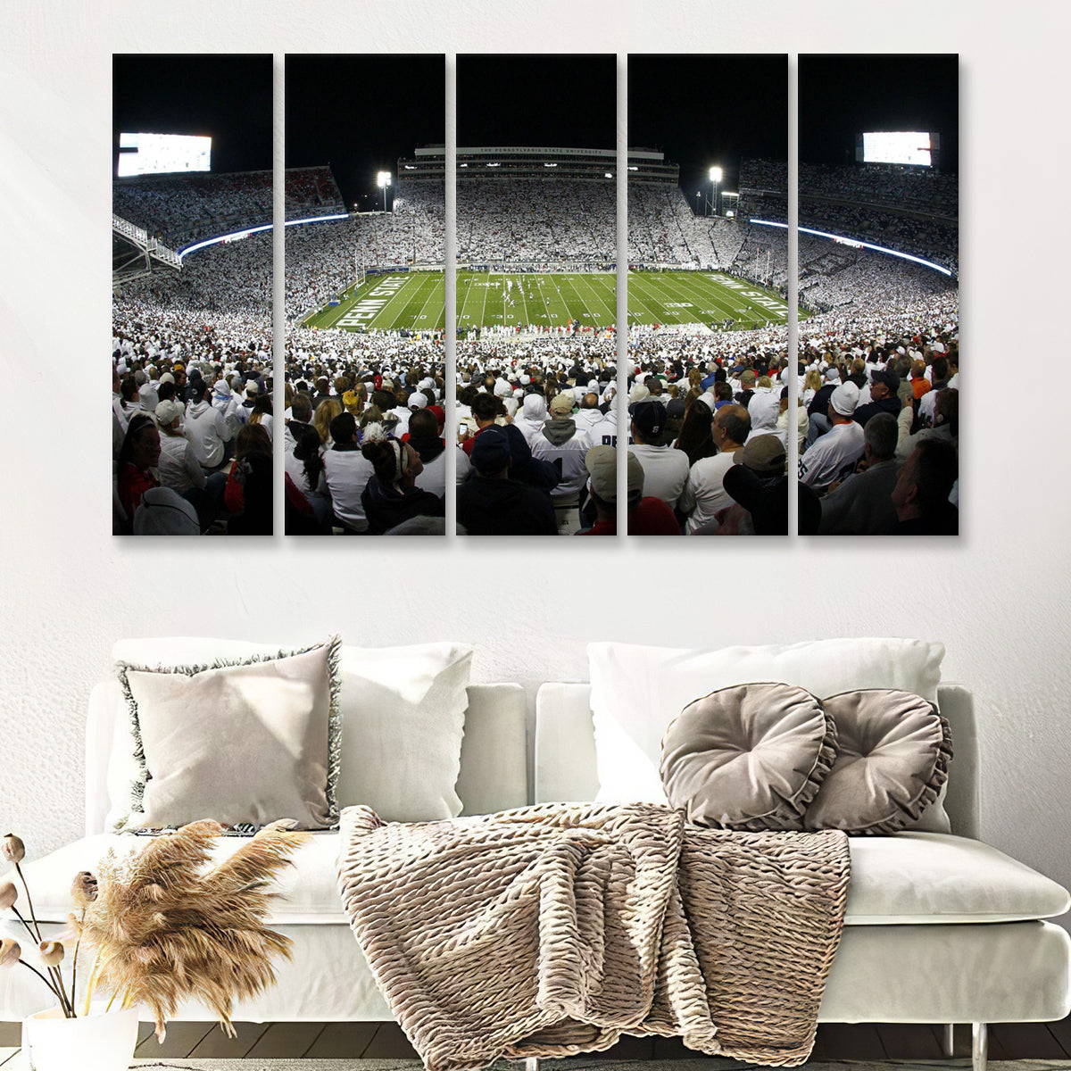 Penn State Stadium 5 Pieces B Canvas Prints Wall Art - Painting Canvas ...