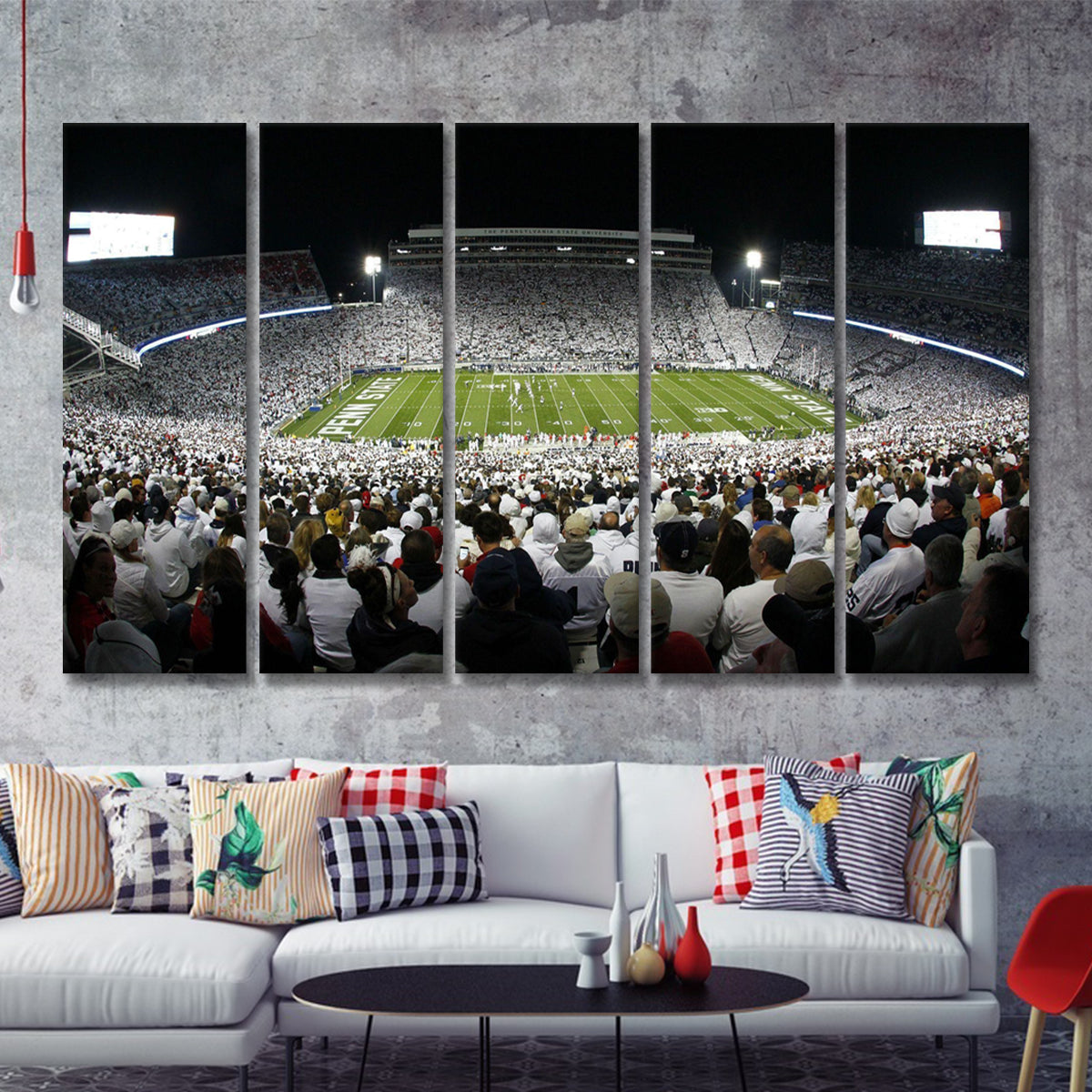 Penn State Stadium 5 Pieces B Canvas Prints Wall Art - Painting Canvas ...