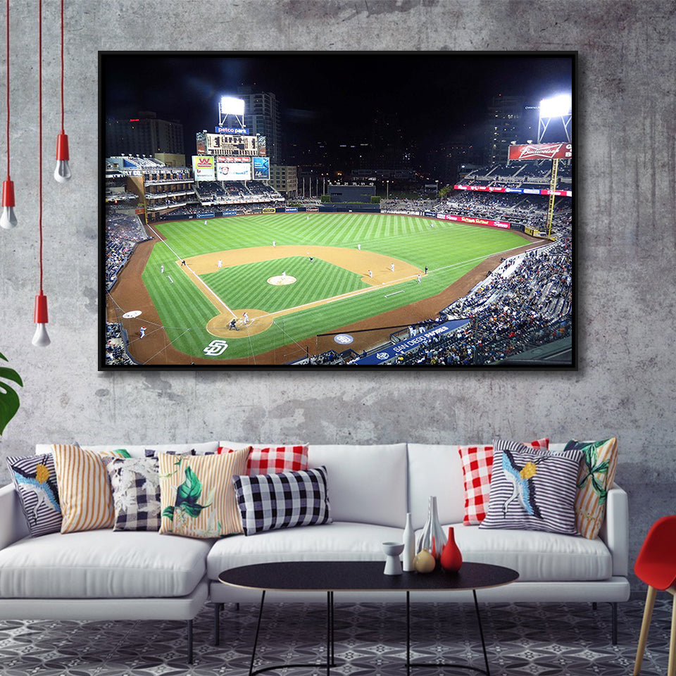 Petco Park Stadium Framed Canvas Prints San Diego Padres Stadium,Sport ...