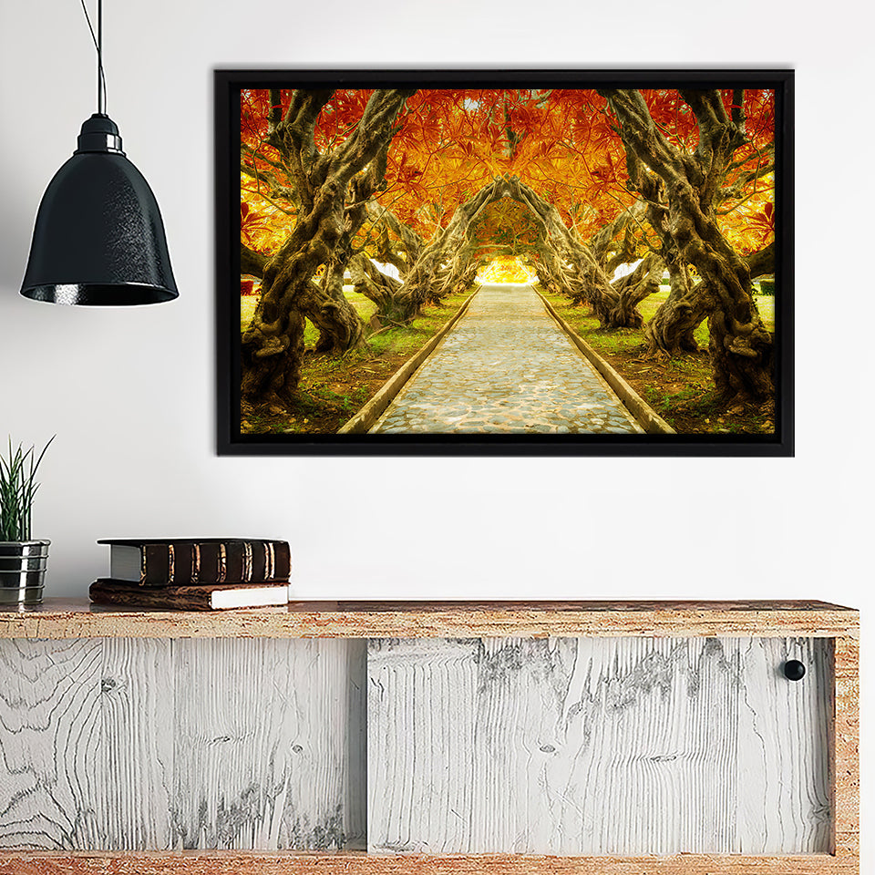 Tunnel Of Trees Framed Art