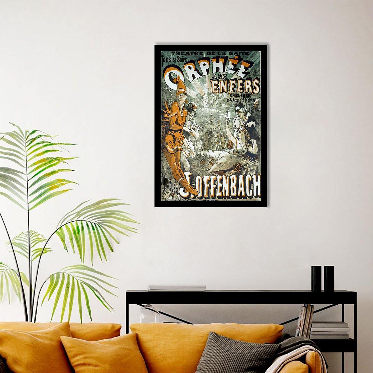 Poster for the operetta 'Orpheus in the Underworld' 1858 - Jules Chere ...