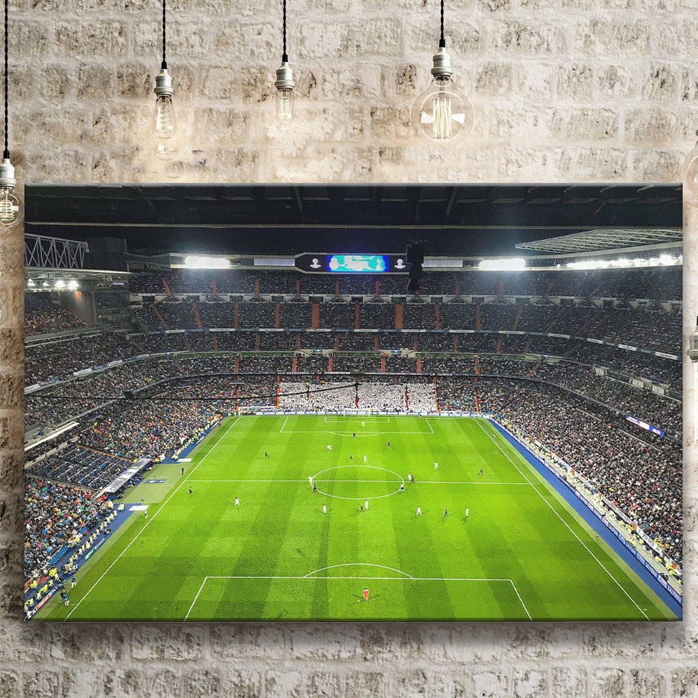 Real Stadium Wall Art Santiago Bernabeu Stadium Canvas Prints Football ...