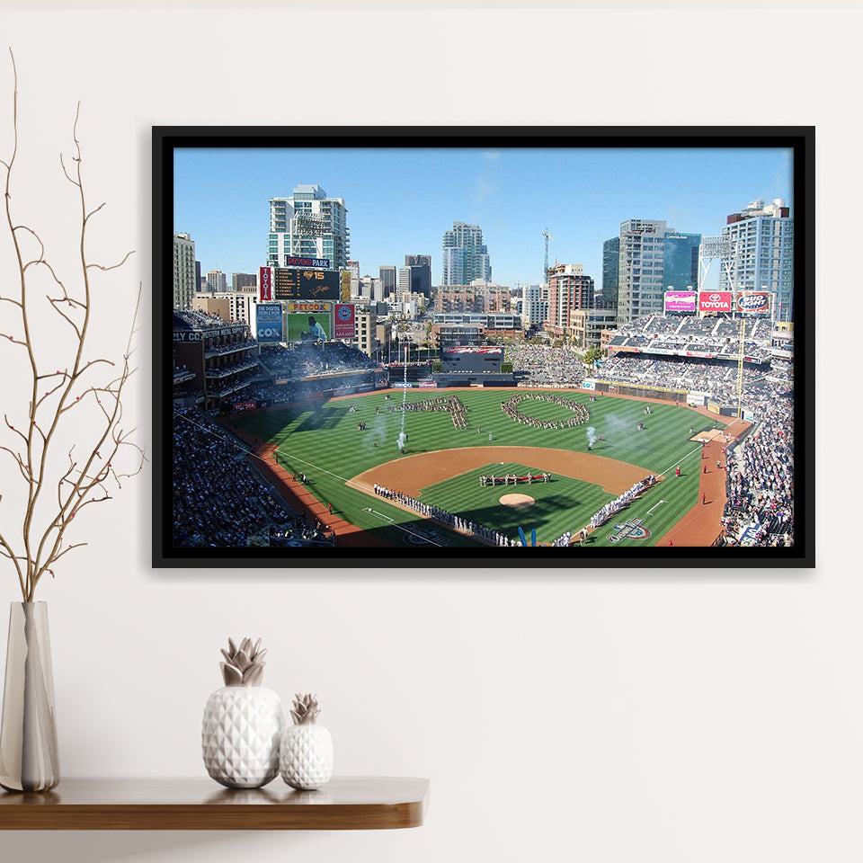 San Diego Padres Stadium Framed Canvas Prints Petco Park Stadium Wall ...
