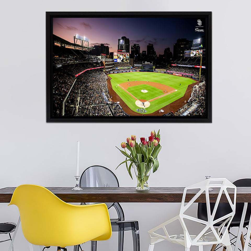 San Diego Padres Stadium Baseball Framed Canvas Prints Wall Art - Pain ...