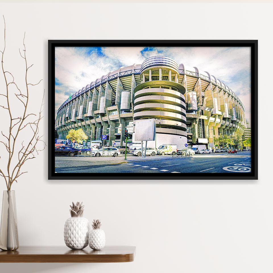 Santiago Bernabeu Stadium, Stadium Canvas, Sport Art, Gift for him, Fr ...