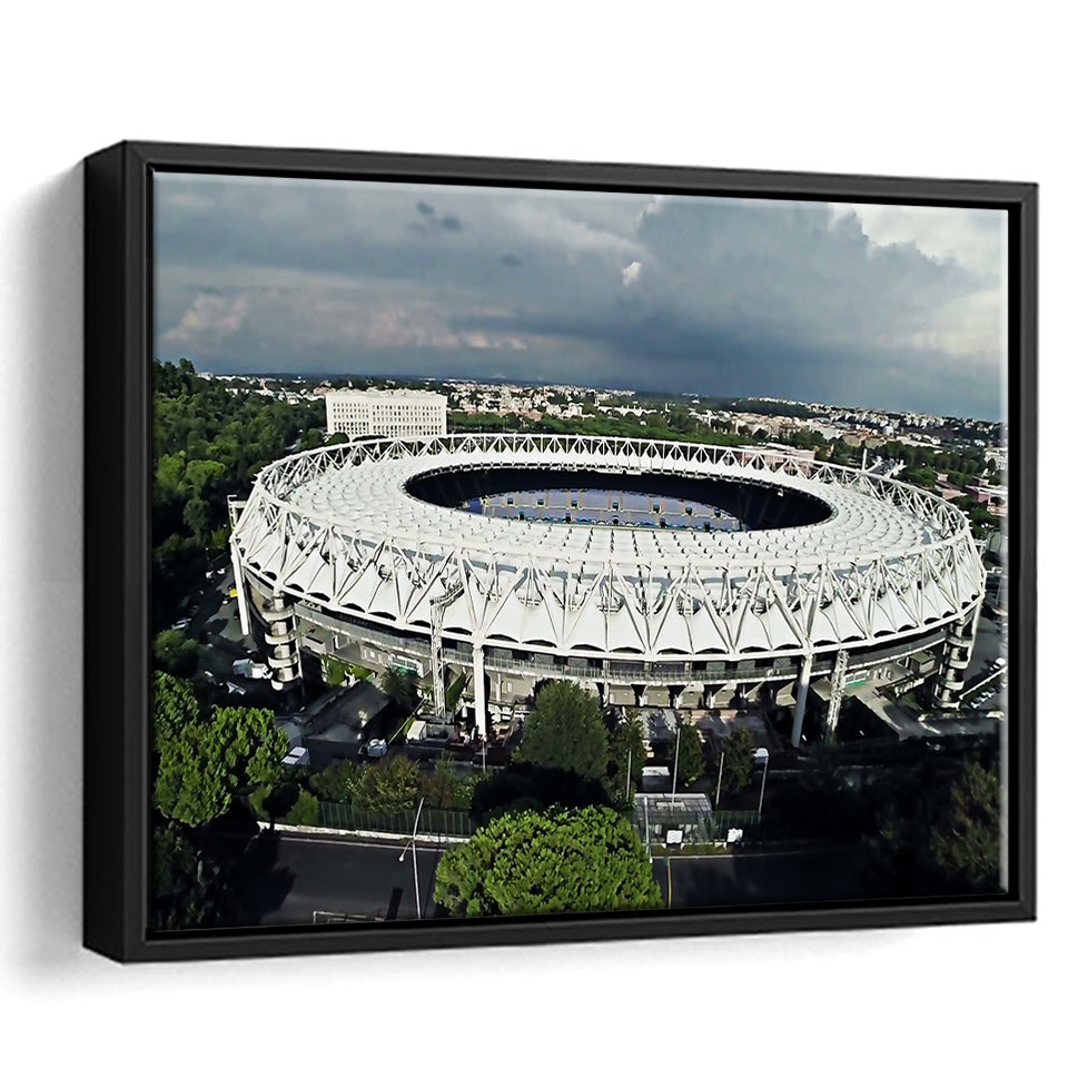Stadio Olimpico, Stadium Canvas, Sport Art, Gift for him, Framed Canva ...