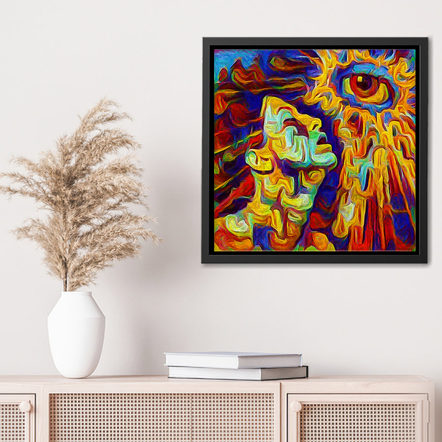 Canvas Wall Art | Sunset Eyes Abstract Art - Framed Canvas, Canvas Pri ...