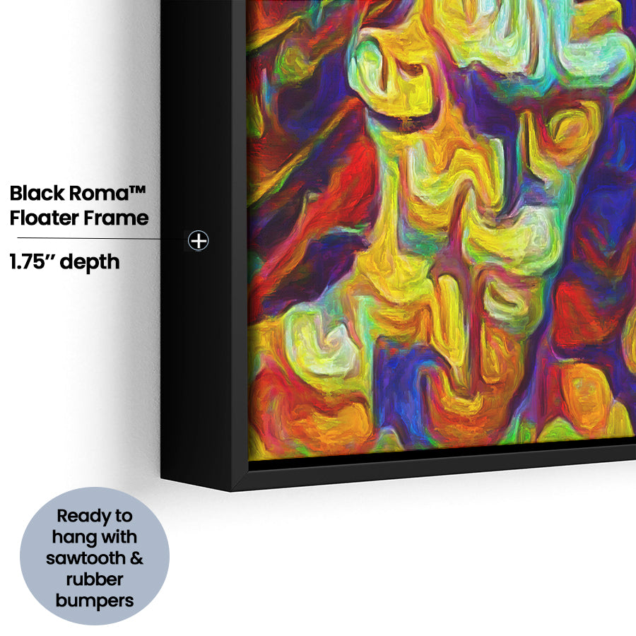 Canvas Wall Art | Sunset Eyes Abstract Art - Framed Canvas, Canvas Pri ...