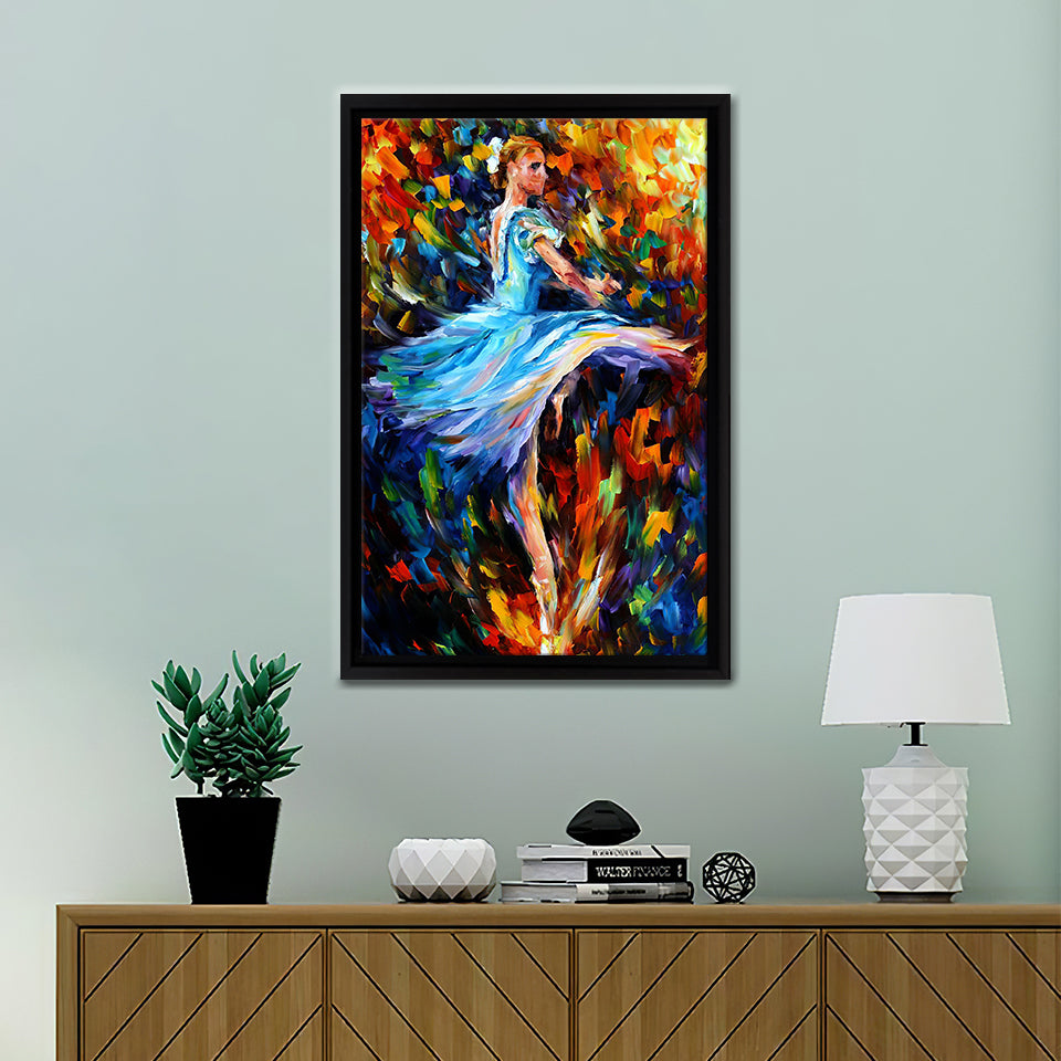 The Spinning Dancer Framed Canvas Wall Art - Canvas Prints, Prints Pai ...